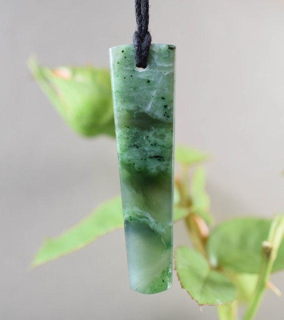 Nephrite Jade Pendantnephrite Jade Necklace Hand Cut Nephrite - Etsy