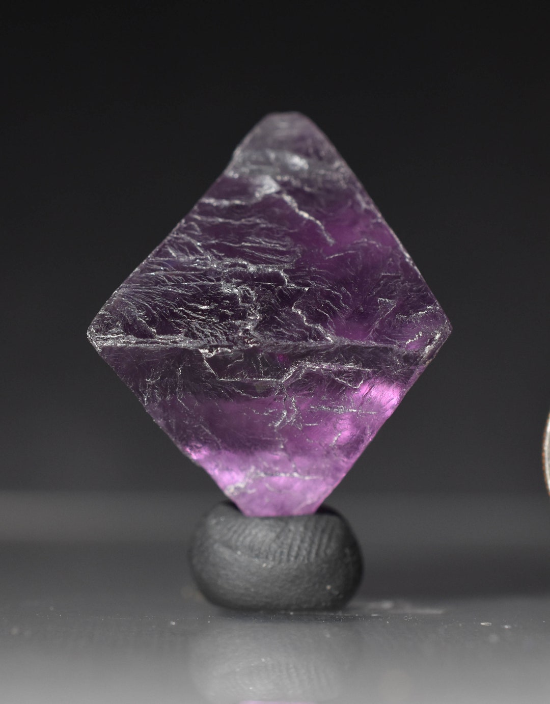 Octahedron of Transparent and Purple Fluorite From China - Etsy