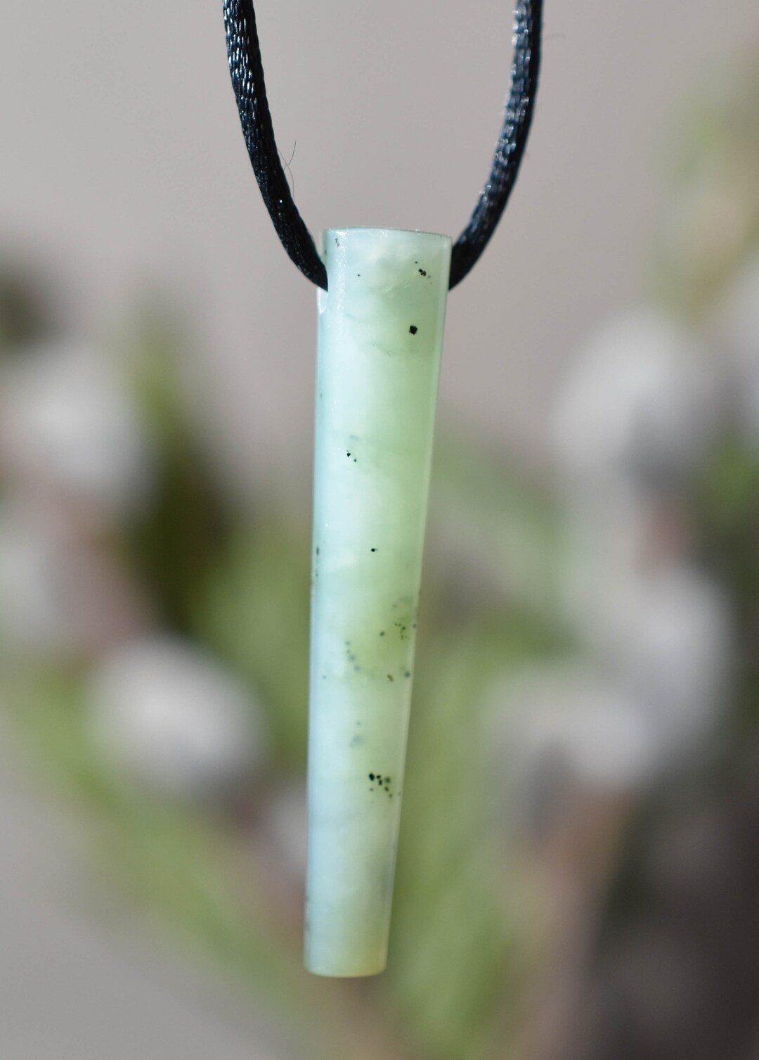 Nephrite Jade, Black Lake Quebec ,pendant Hand Polished Natural Gel ...