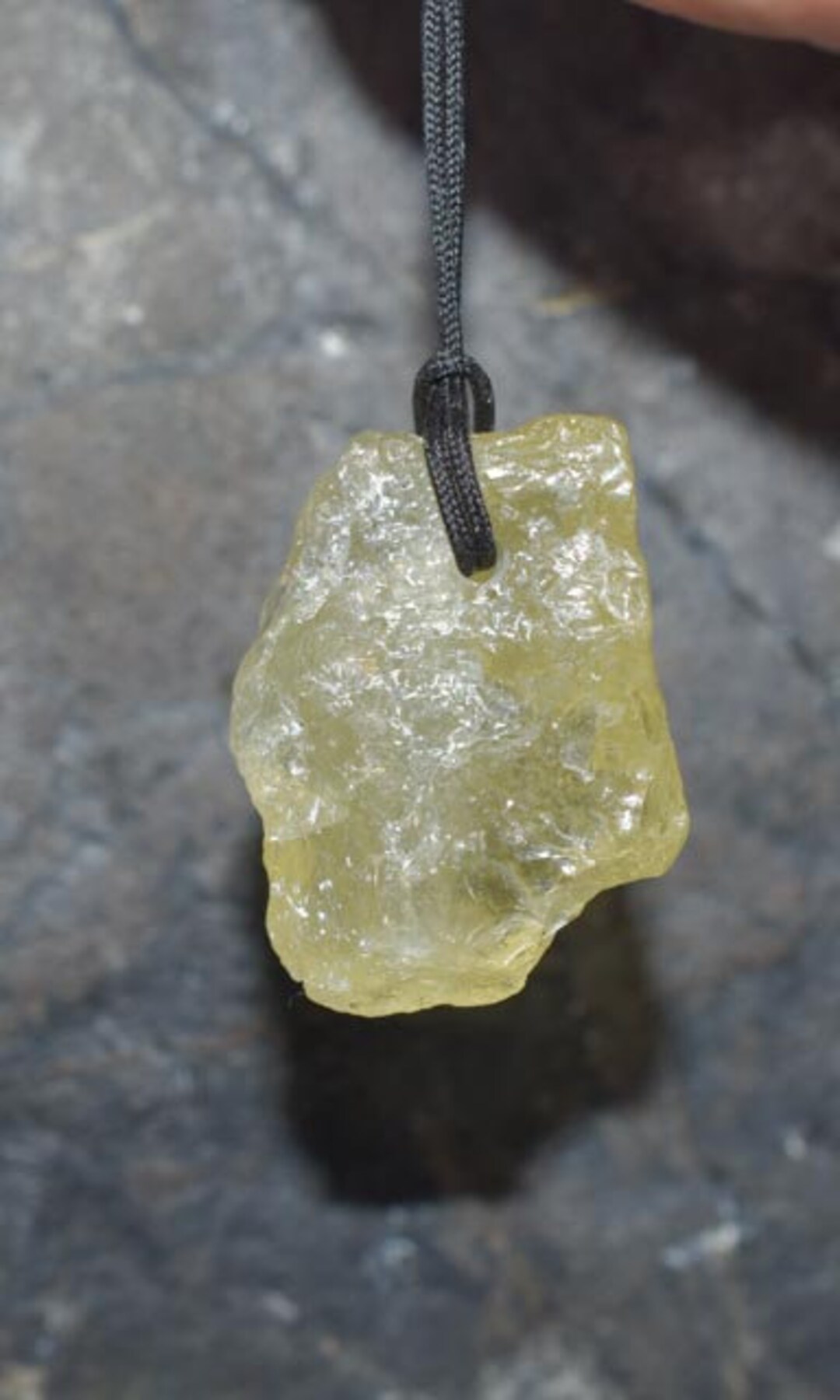 Golden Beryl Crystal Pendant Necklace Natural Brazil Golden Beryl ...