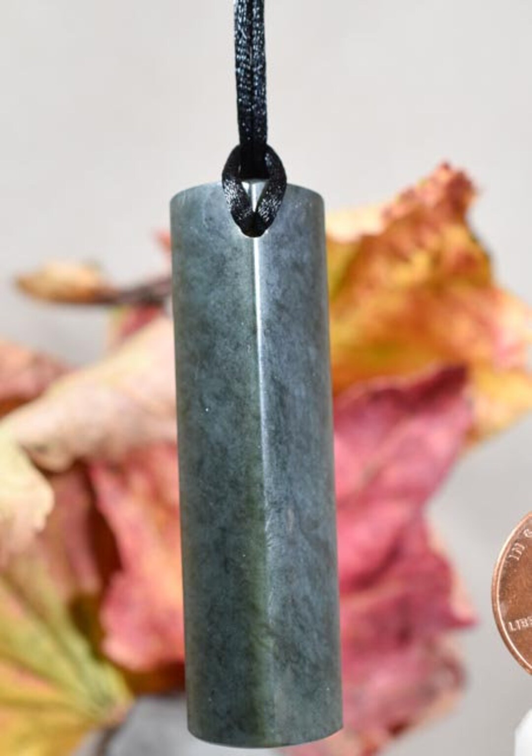Nephrite Jade Pendant Natural Gel Cabochon Wyoming Jade Necklace, Hand ...