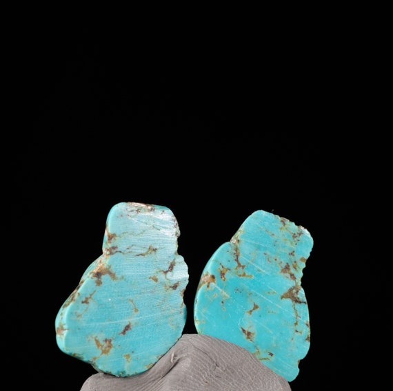 Turquoise rough Nugget Sliced halves Turquoise rough | Etsy