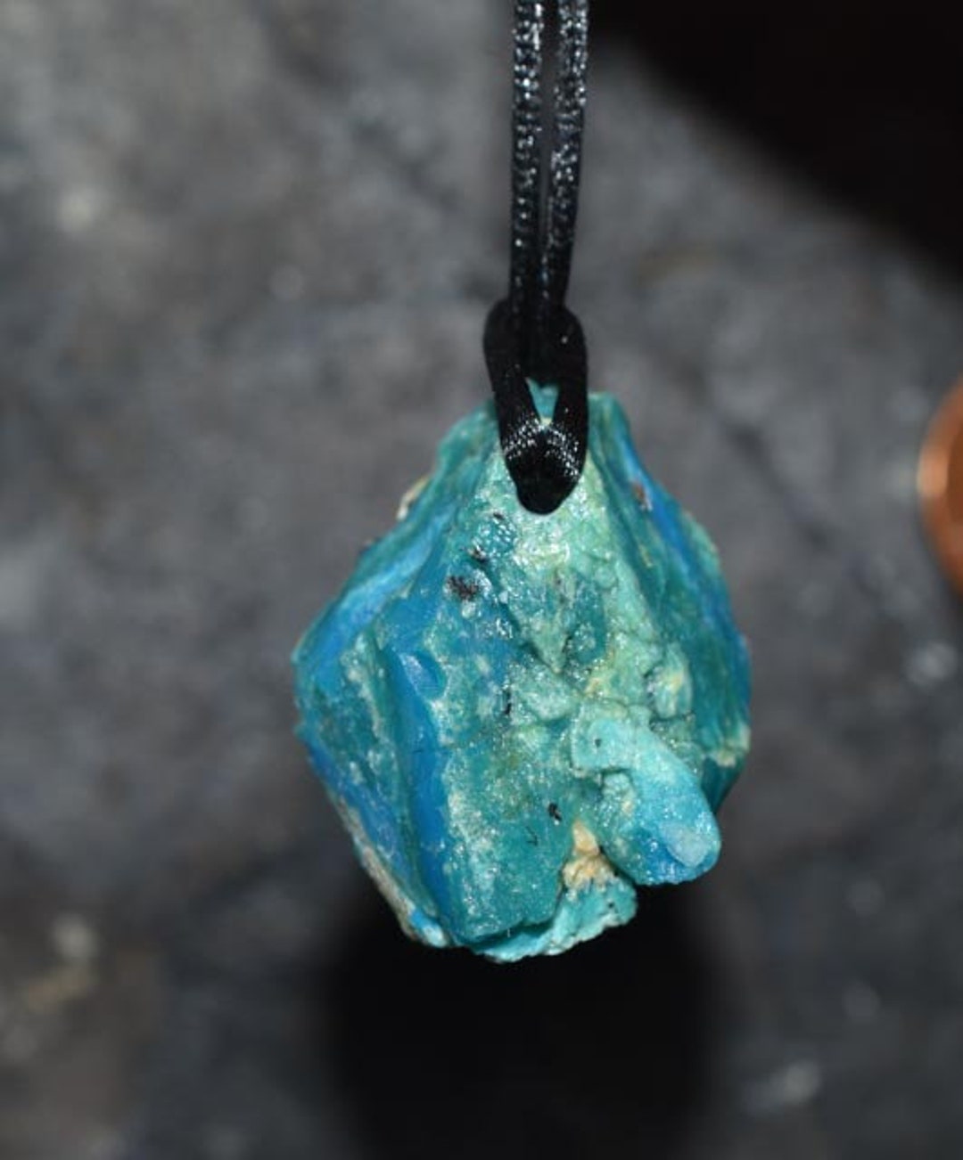Blue Opal Opalina Pendant • Beautiful Sky Blue Rough Opal Pendant ...