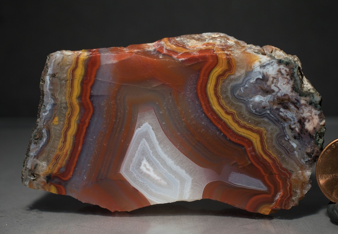Agate Lapidary Cabbing Gemstone Rough Agate Aouli, Midelt Province ...