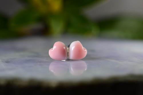 Queen Pink Conch Shell Stud Earring Heart Queen Conch Heart Stud ...
