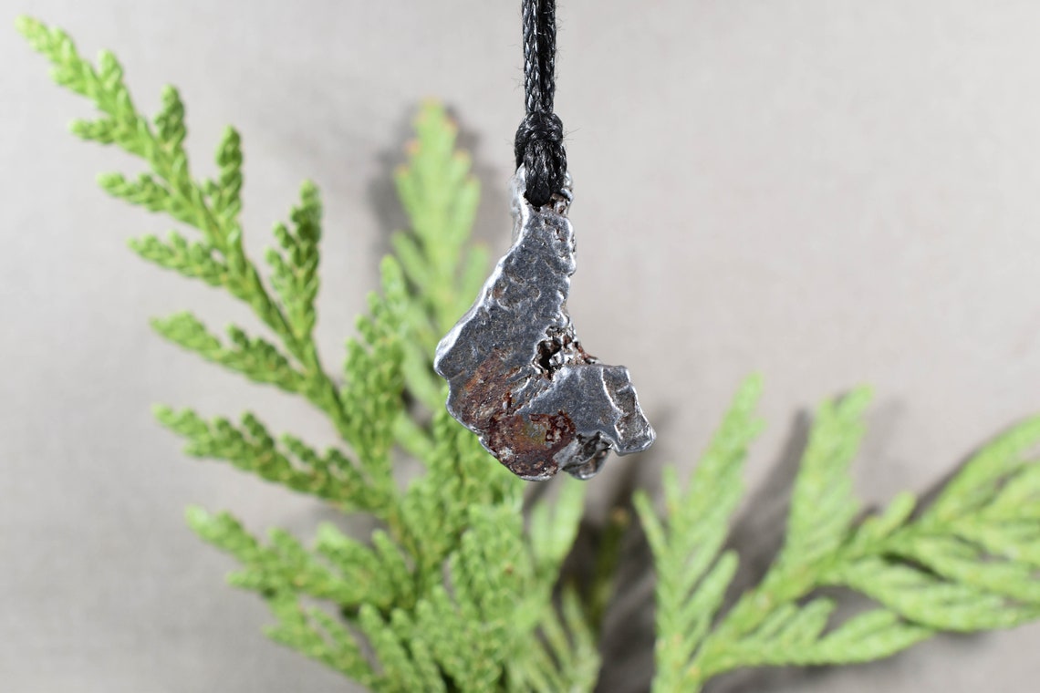 Meteorite Meteor Pendant Campo Del Cielo Meteorite Necklace - Etsy