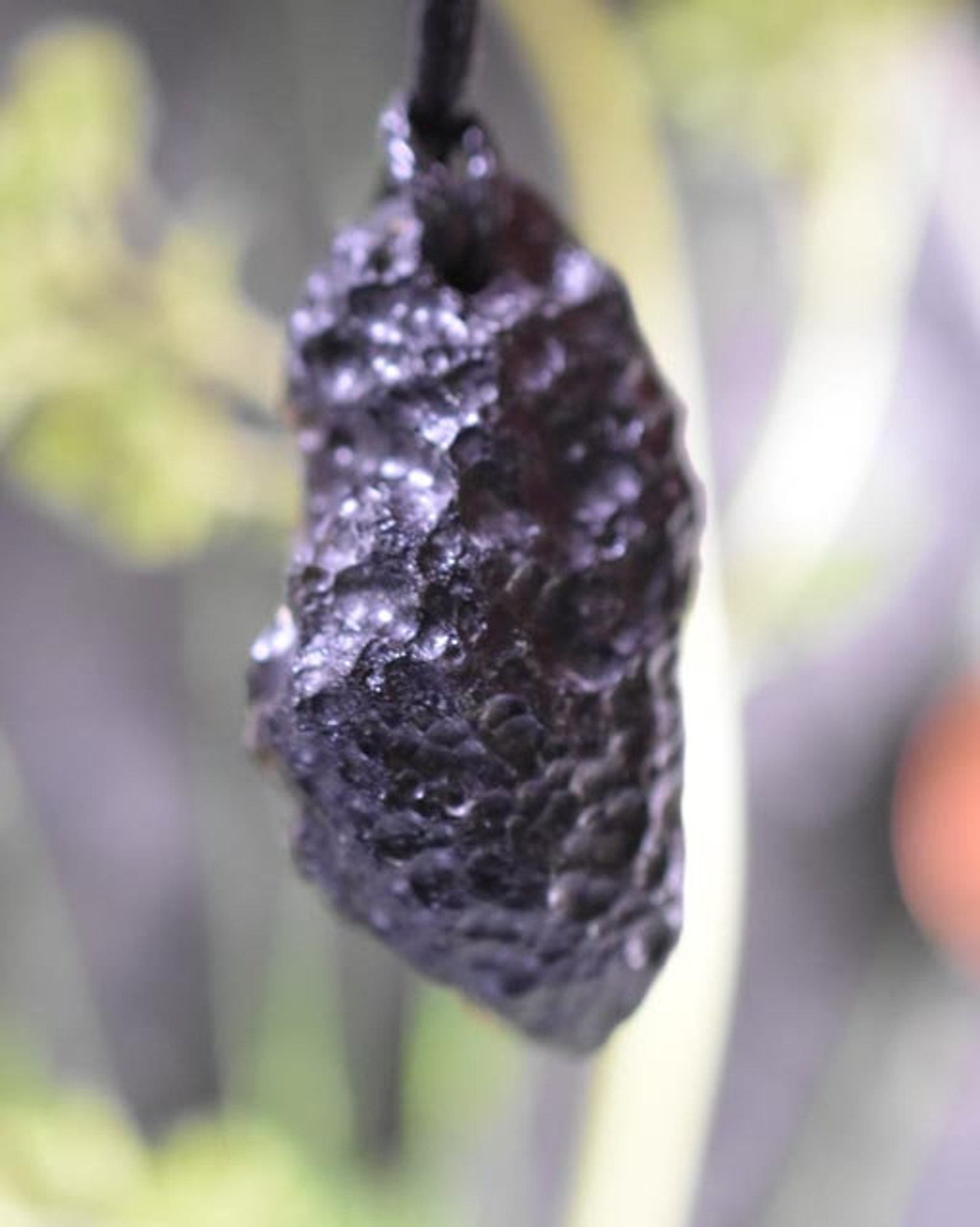 Tektite Pendant Tektite Black Meteorite Necklace Tektite - Etsy