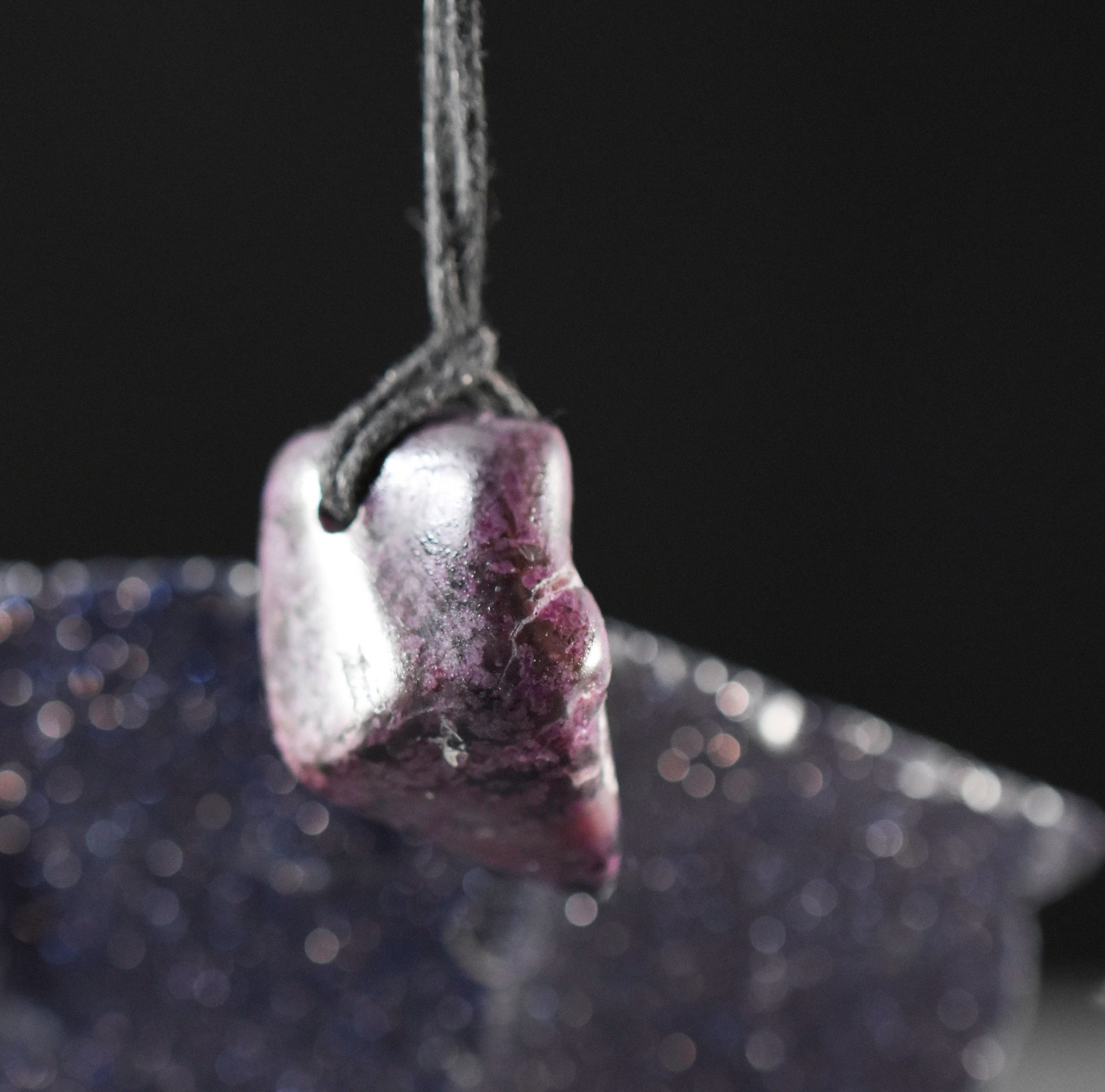 Sugilite Pendant With Cord | Etsy