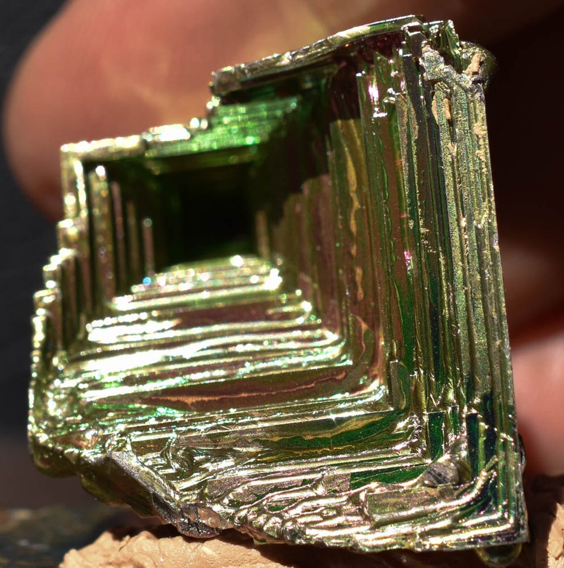 Bismuth Crystal Lab Grown Bismuth | Etsy