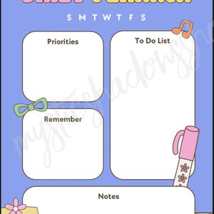 Printable Weekly Planner | Groovy Digital Planner PDF | Weekly Schedule ...