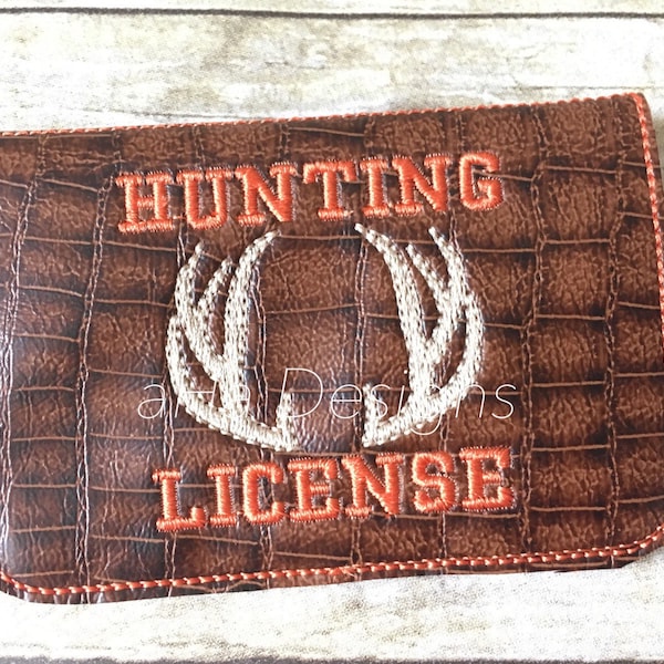 Hunter License Card Holder - Etsy