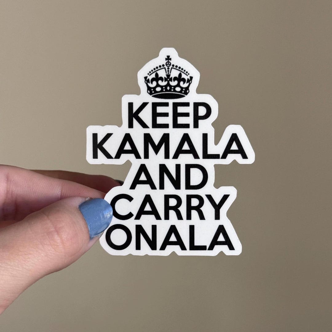 Keep Kamala and Carry Onala 2.5 Laminated Sticker - Etsy