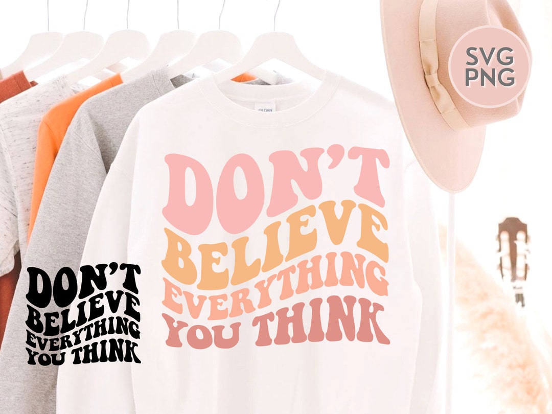 Retro Mental Health SVG: Wavy Text, Anxiety Empathy PNG (digital ...