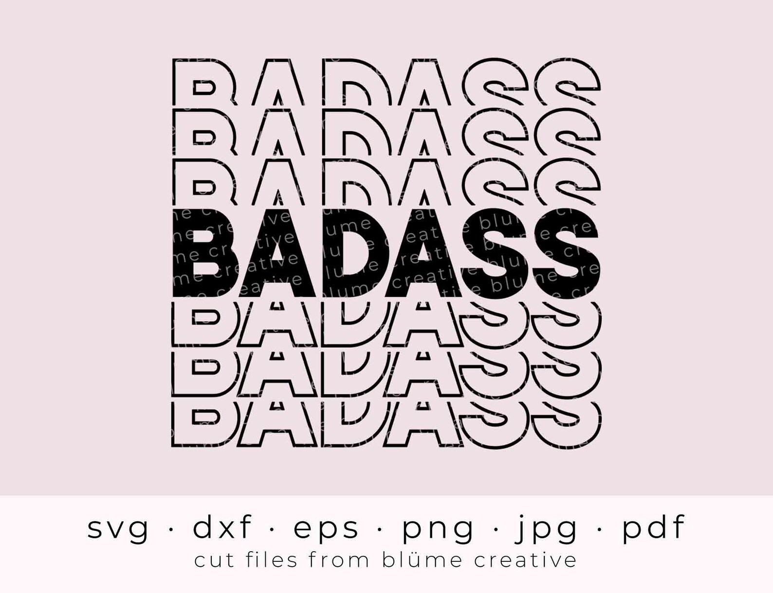 BADASS SVG | Thank You Bag Style Woman Power, Girl Pwr, Girl Boss ...