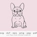 French Bulldog Outline SVG Frenchie Dog Puppy Dainty Trendy | Etsy