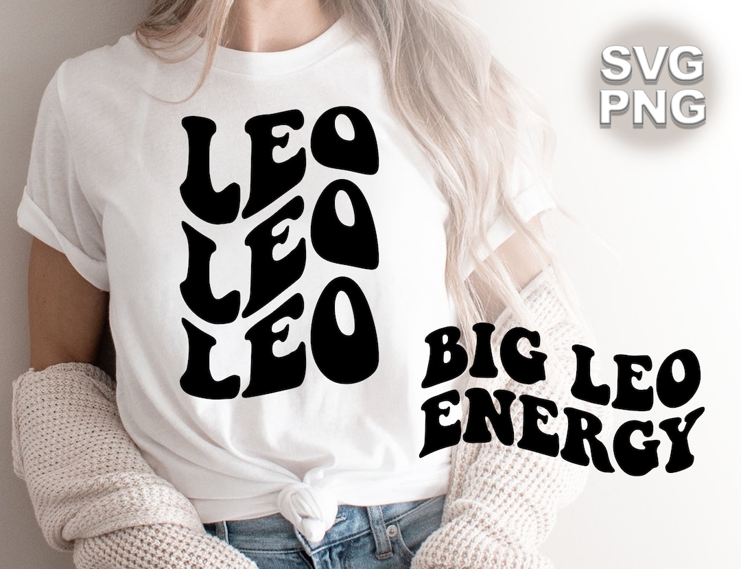 Leo Zodiac SVG PNG: Retro Bubble Letters (digital Download) - Etsy