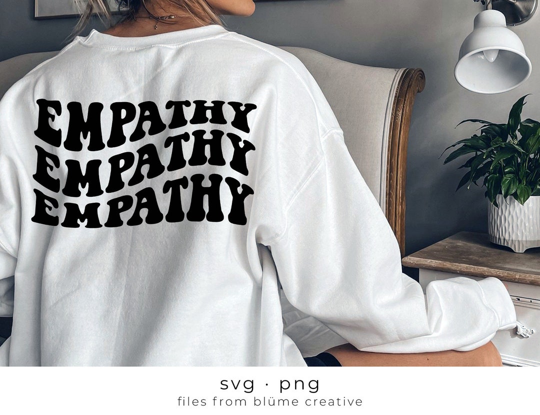 Empathy Stacked Wavy Letters SVG PNG - Retro Mental Health Design ...