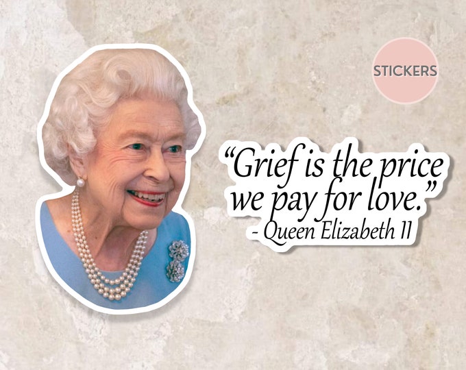 Queen Elizabeth Quote Laminated Stickers British Royal - Etsy