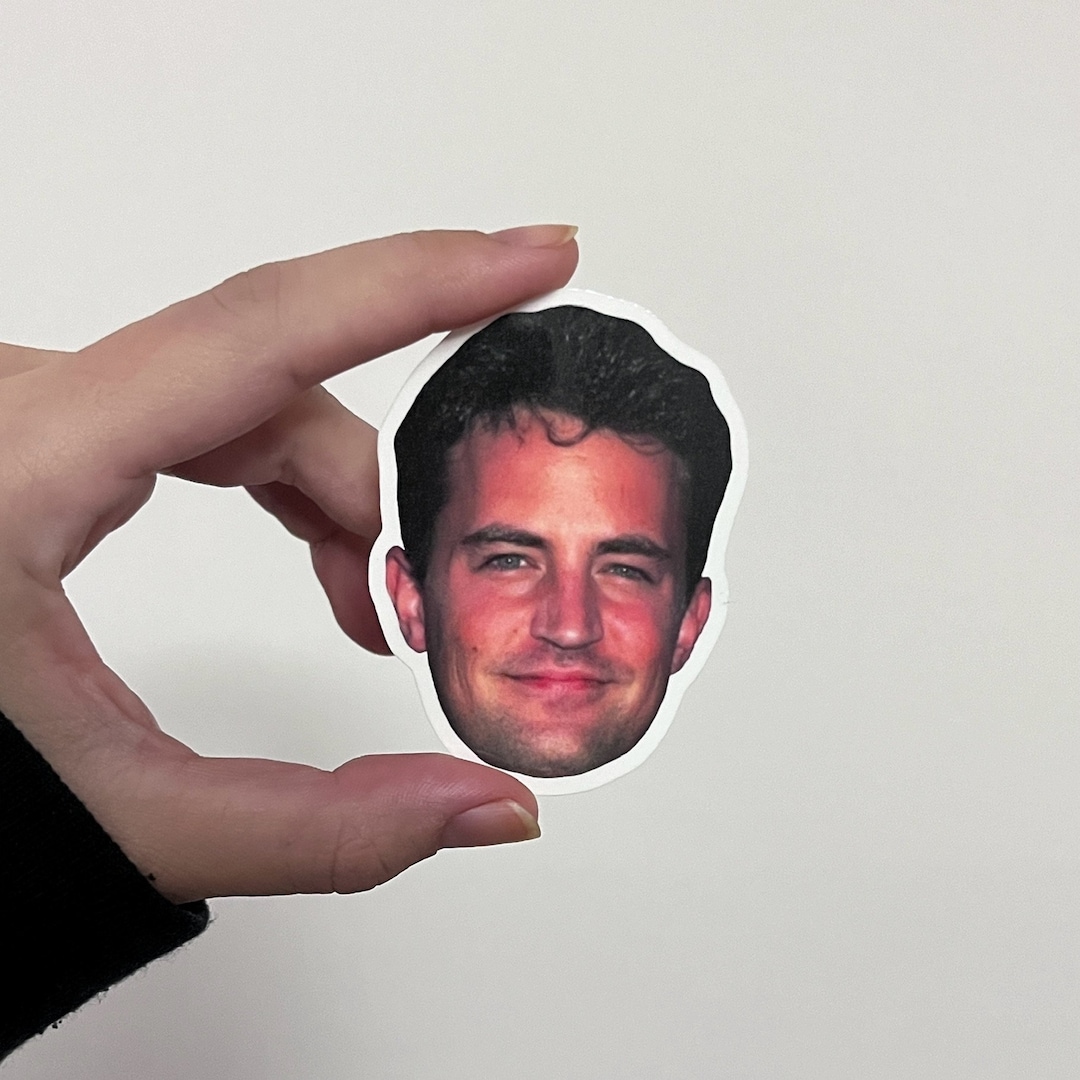 Matthew Perry Sticker Chandler Inspired Laminated Sticker - Etsy