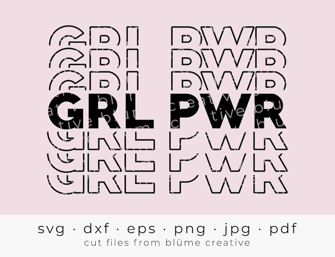 GRL PWR SVG | Thank You Bag Style Woman Power, Girl Power, Feminist ...