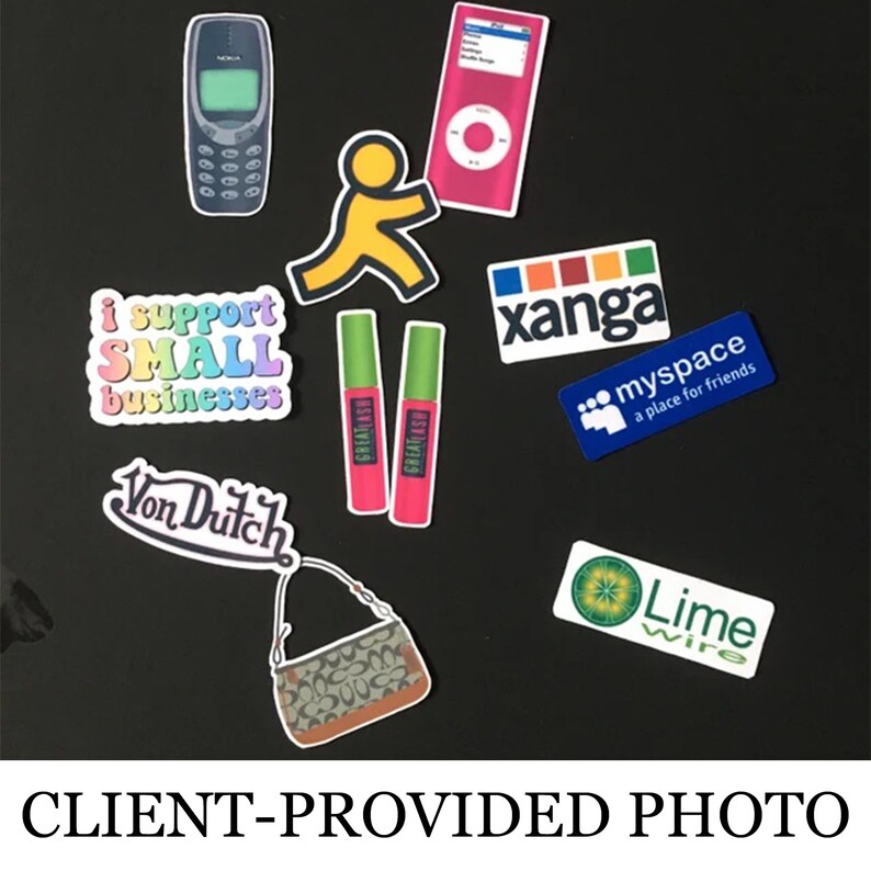 2000s Nostalgia Stickers 90s Babythrowbacks Y2k TBT Memories - Etsy