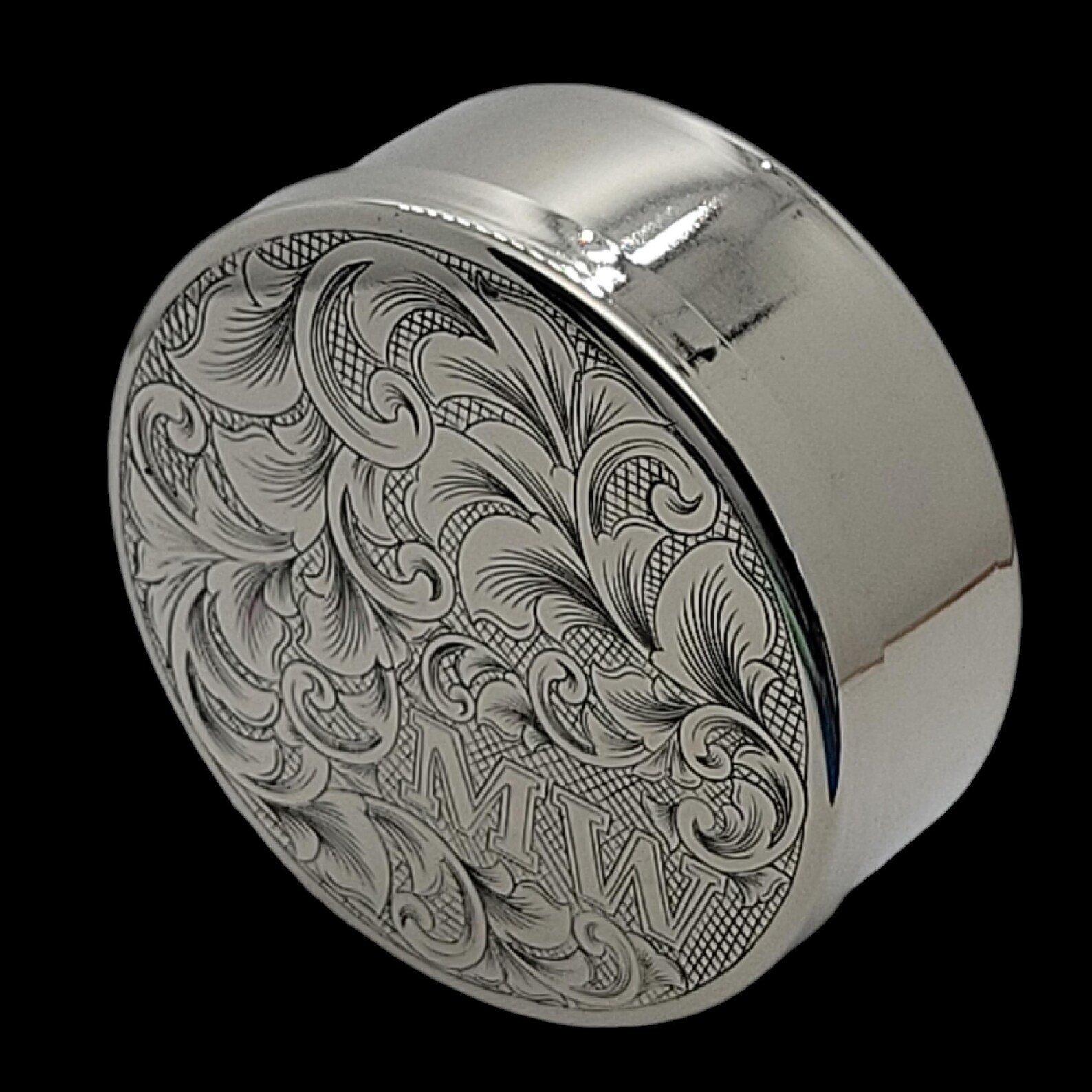 Nickel Dip Can, Chew Can, Engraved Lid With Initial, Container, Stash ...