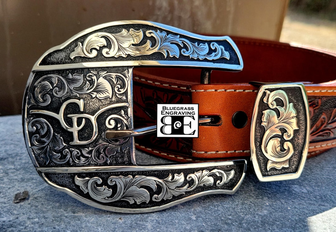 Men's Western Buckle, Custom Ranger Buckle, Personalized Buckle, Fiance ...