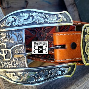 Men's Western Buckle, Custom Ranger Buckle, Personalized Buckle, Fiance ...
