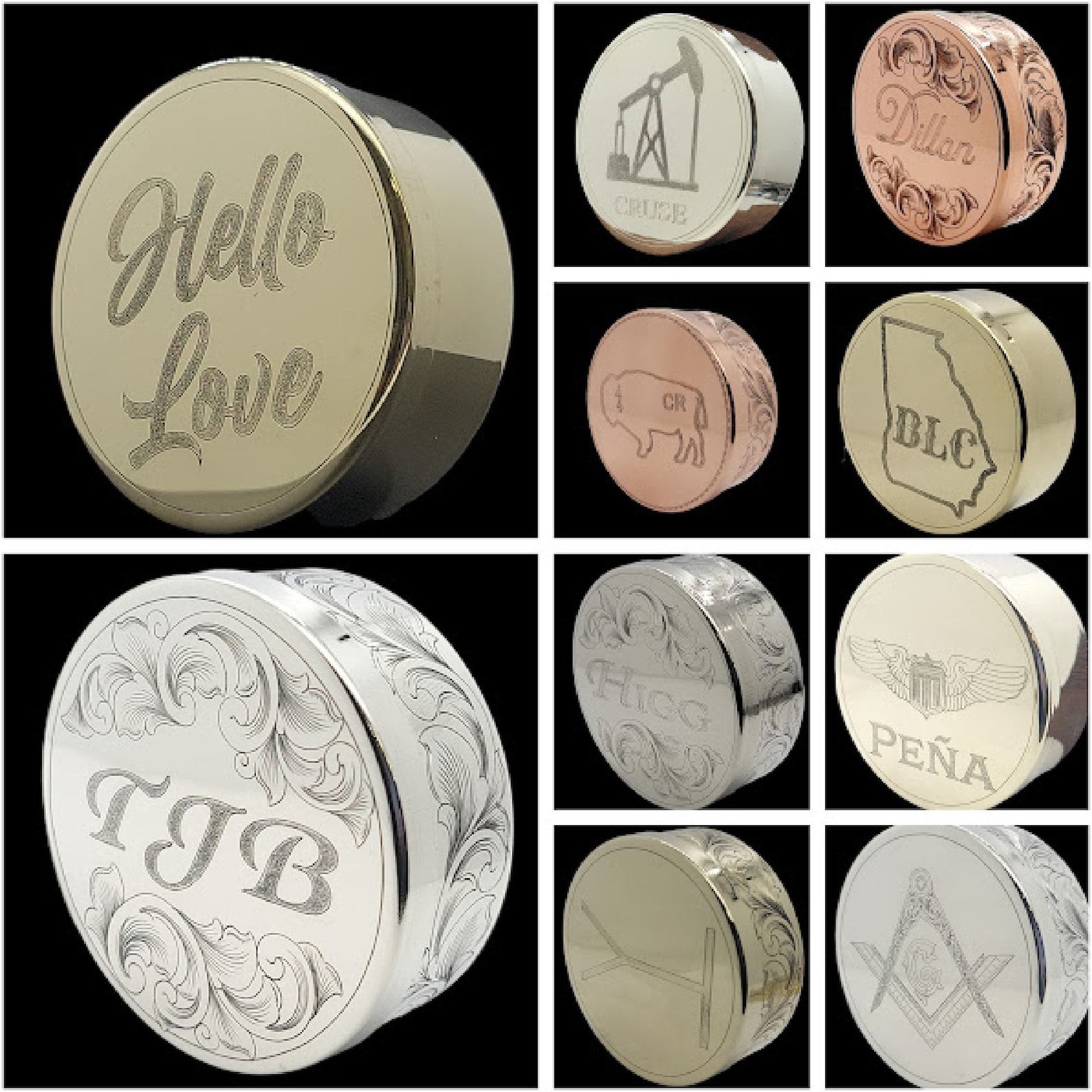 Custom Dip Can, Engraved Lid, Chew Can, Tobacco Tin, Copenhagen Lid ...