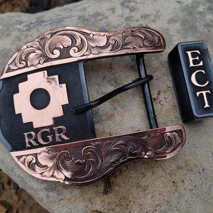 Custom Ranger Buckle Set, Western Buckle, Mens Custom Buckle, Cowboy ...