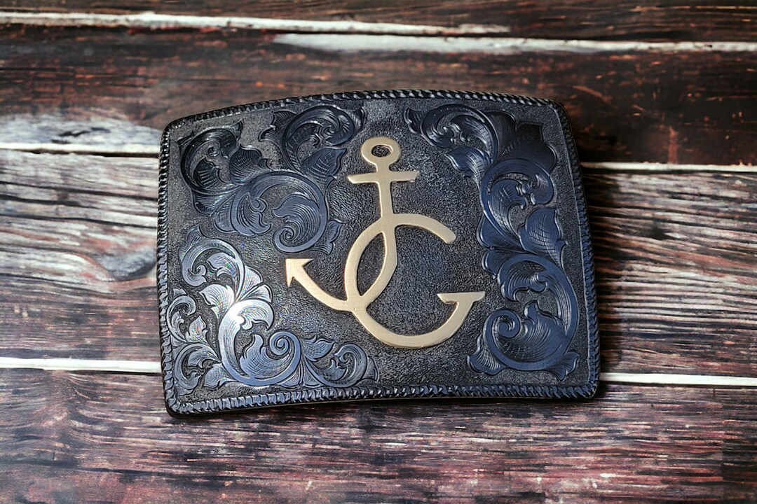 Custom Buckle, Mens Western Buckle, Rectangular, Cattle Brand, Western ...