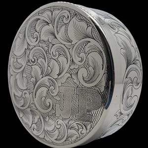 Nickel Dip Can, Chew Can, Engraved Lid With Initial, Container, Stash ...