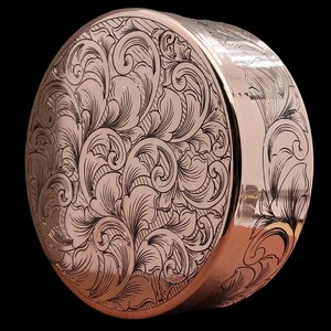 Hand Engraved Copper Dip Can Set, Personalized Initial Gift for Him ...