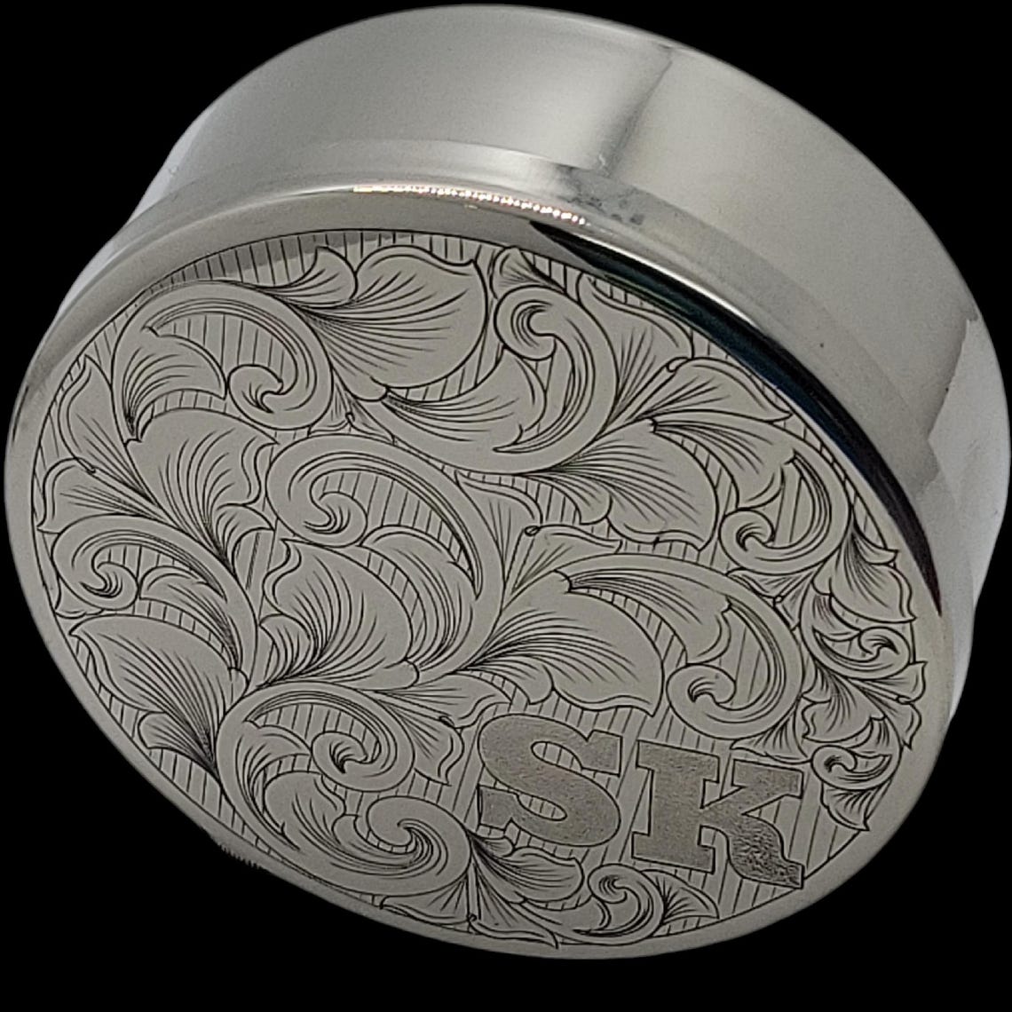 Nickel Dip Can, Chew Can, Engraved Lid With Initial, Container, Stash ...