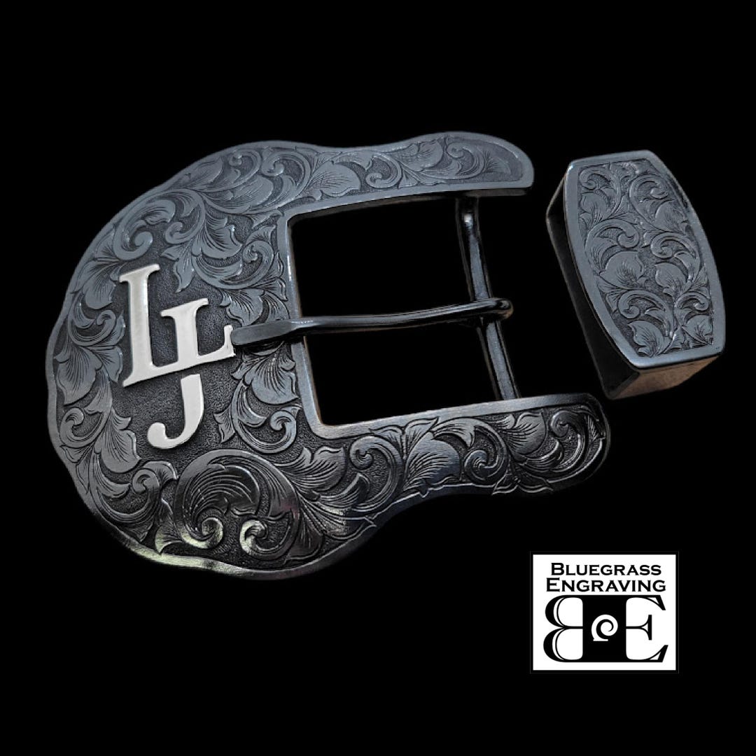 Custom Ranger Buckle Set, Western Two Piece Buckle, the Chief, Mens ...