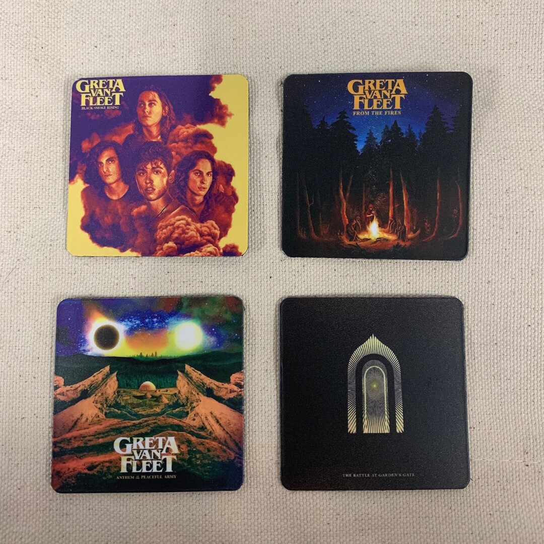 Greta Van Fleet Album Cover Magnets GVF Peaceful Army Gifts SET OF 4 - Etsy