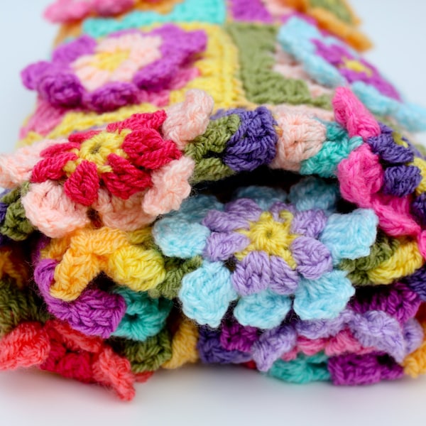 Crochet Flower Blanket - Etsy
