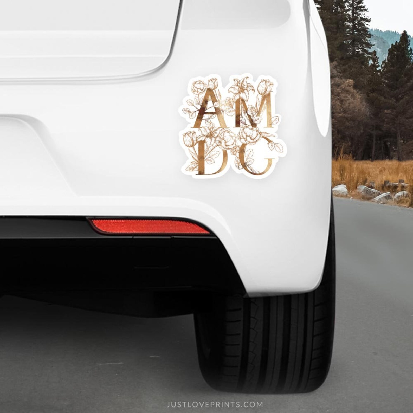 Catholic Car Magnet AMDG Car Magnet Catholic Bumper Sticker - Etsy