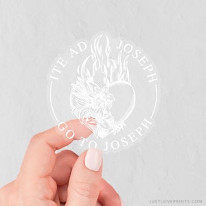 Catholic Sticker, Ite Ad Joseph, Go to Joseph, St Joseph Sticker ...