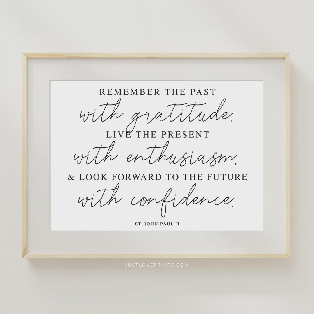 St. John Paul II Quote, 8x10 Print, Catholic Art Print, Catholic Living ...