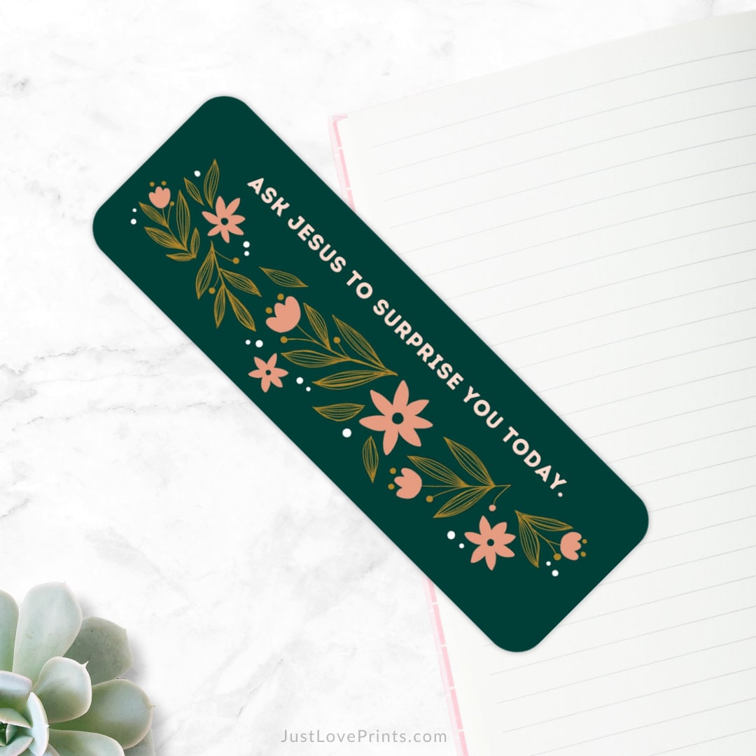 Ask Jesus to Surprise You Today Bookmark, Catholic Bookmark, Catholic ...