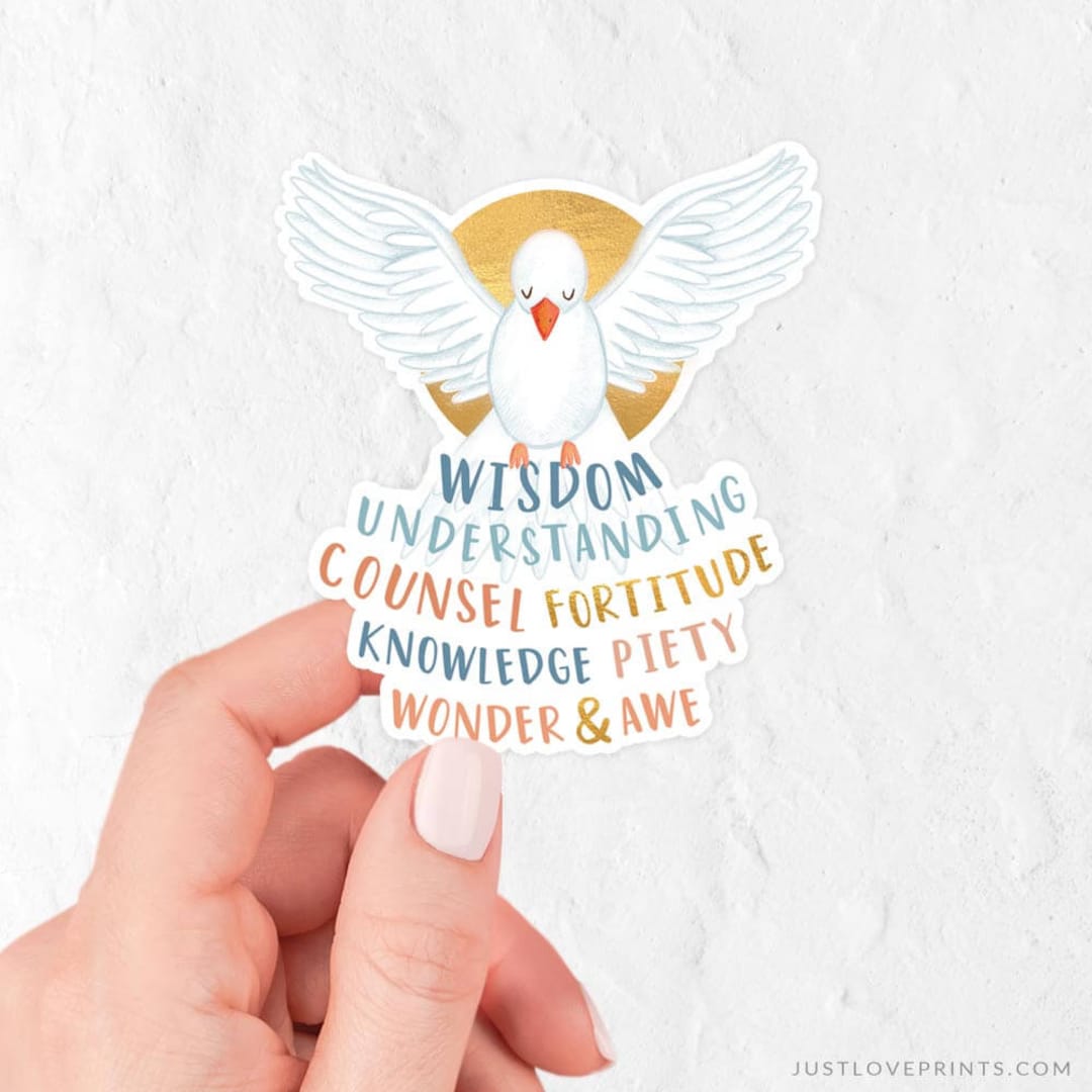 Gifts of the Holy Spirit Vinyl Sticker | Catholic Confirmation Gift ...