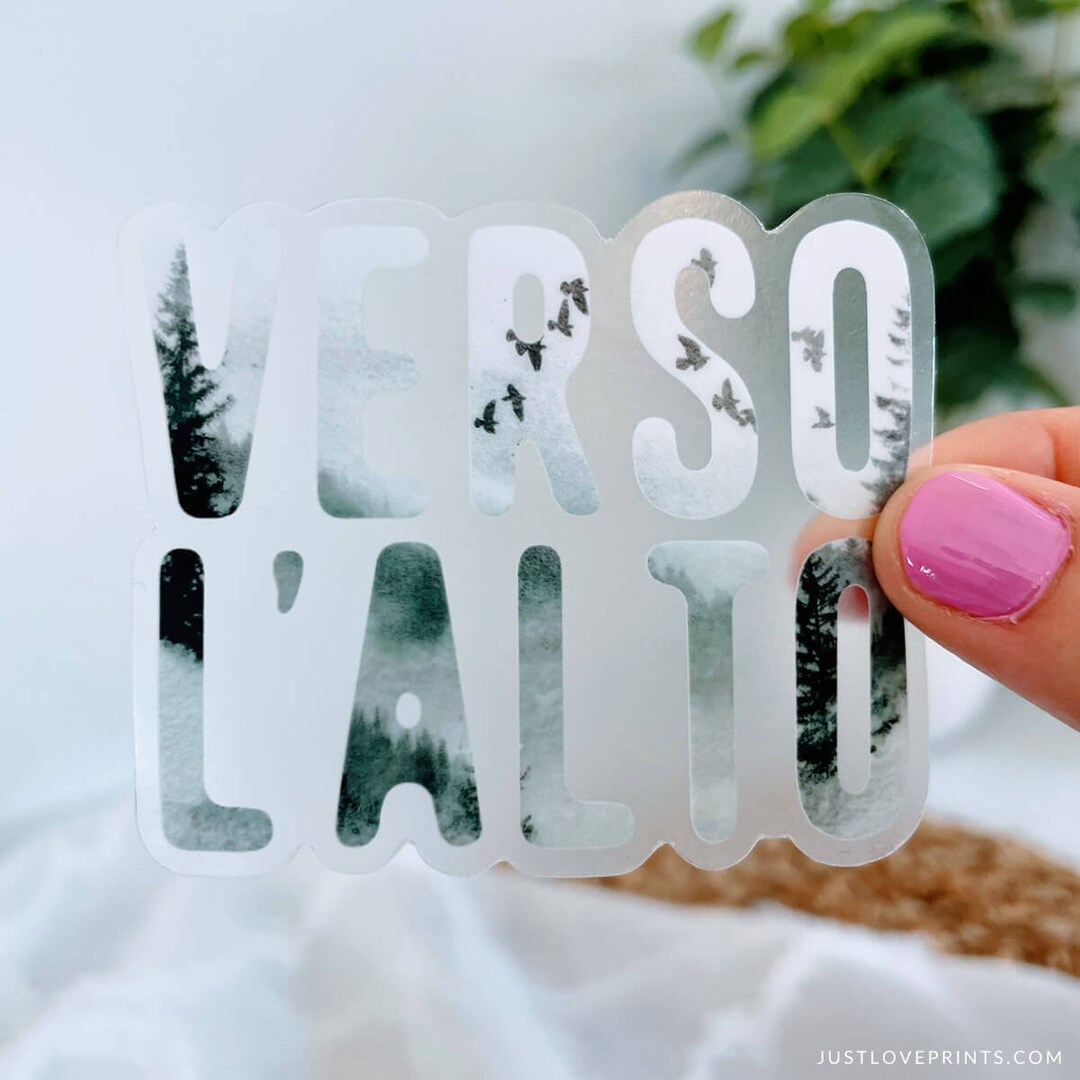 Verso L'alto Vinyl Sticker, Catholic Sticker, St. Pier Giorgio Frassati ...