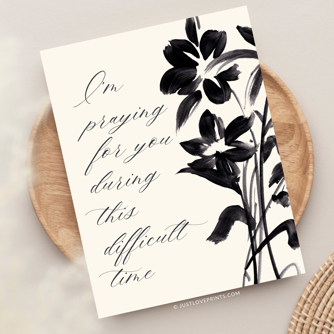 Catholic Sympathy Greeting Card, Catholic Condolence Card, Catholic ...