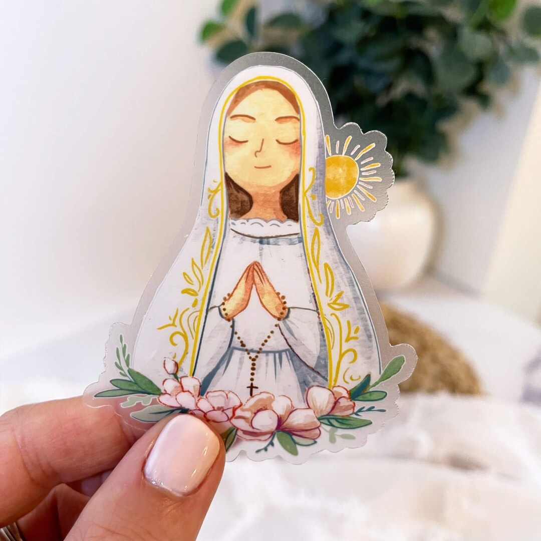 Our Lady of Fatima, Catholic Sticker, Catholic Water Bottle Stickers ...