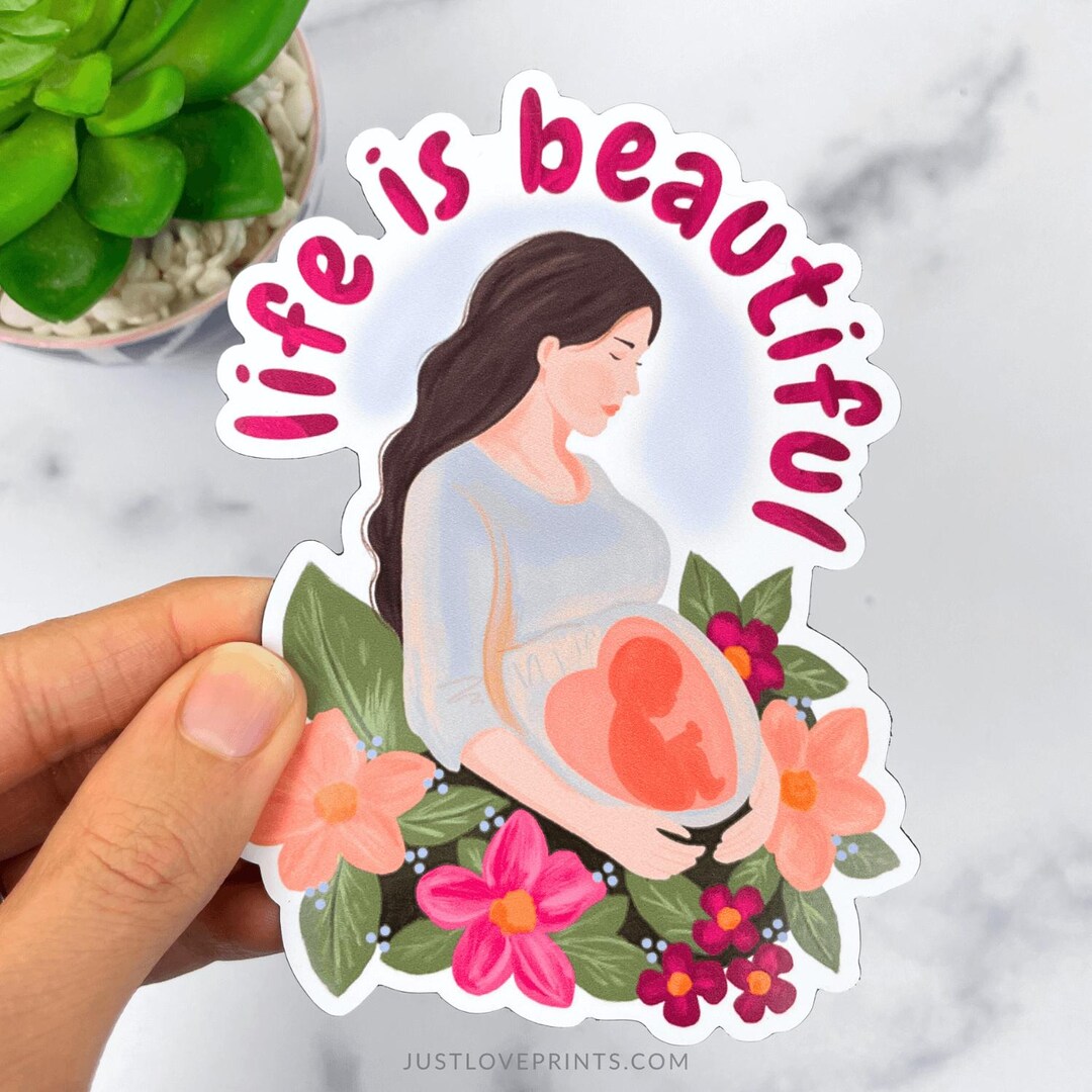 Pro-life Car Magnet, Life is Beautiful - Etsy