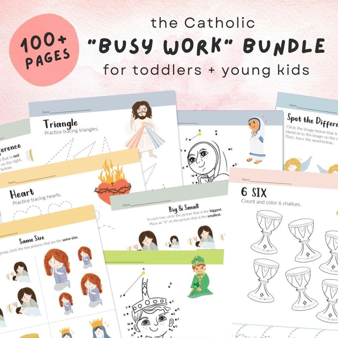 Catholic Kid Activities, Catholic Preschool Activity Pages, Catholic ...