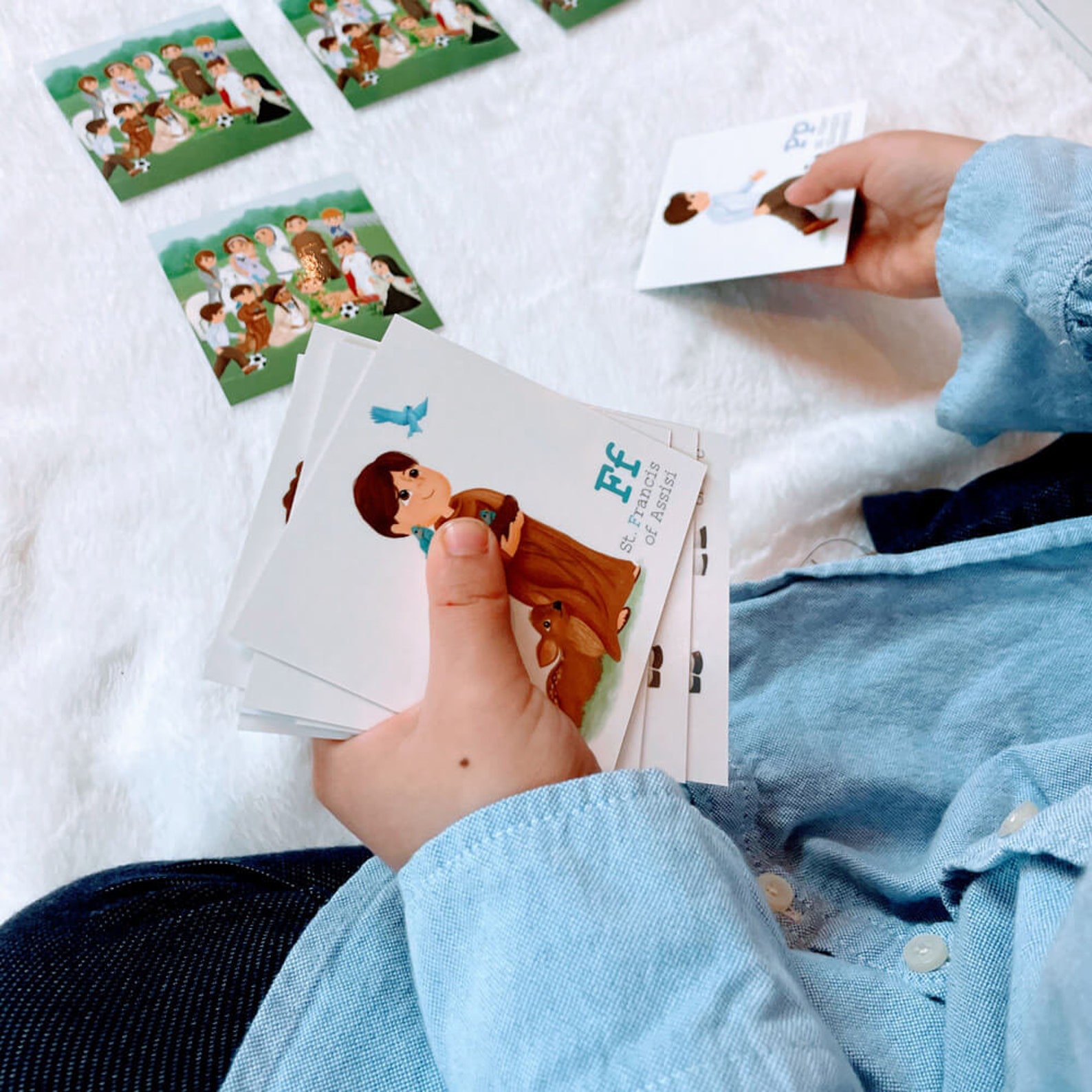 Catholic Saint Memory Game, Catholic Childrens Gifts, Catholic Matching ...