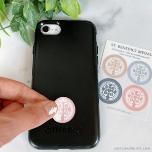 Set of 4, 1 Inch St. Benedict Medal Stickers, Catholic Stickers, St ...