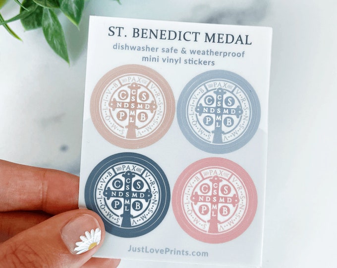 Silver Miraculous Medal Vinyl Sticker, Catholic Car Sticker, Catholic ...